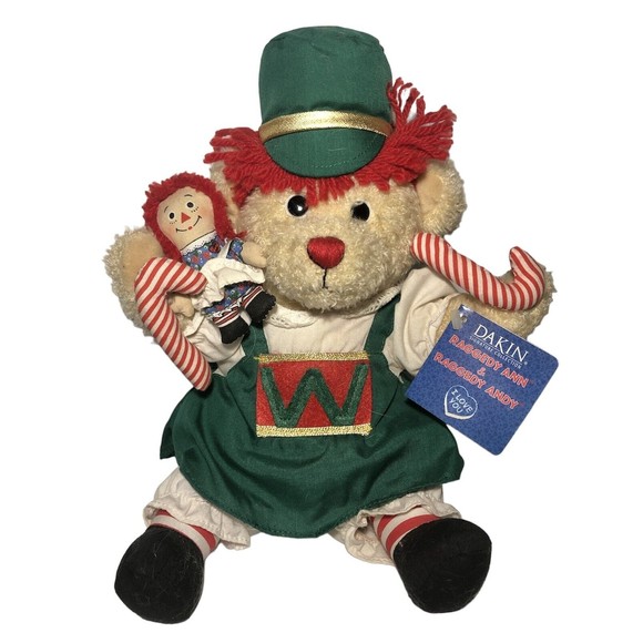 Dakin | Toys | Dakin Raggedy Ann Andy Christmas Bear Plush Stuffed ...